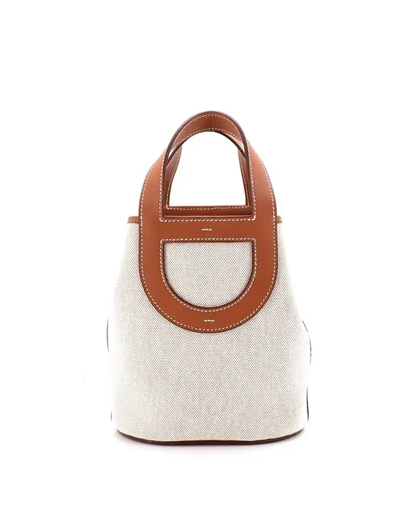 Hermès 18 In-the-loop Bag Canvas With Swift - Brown/ Brown/ Natural