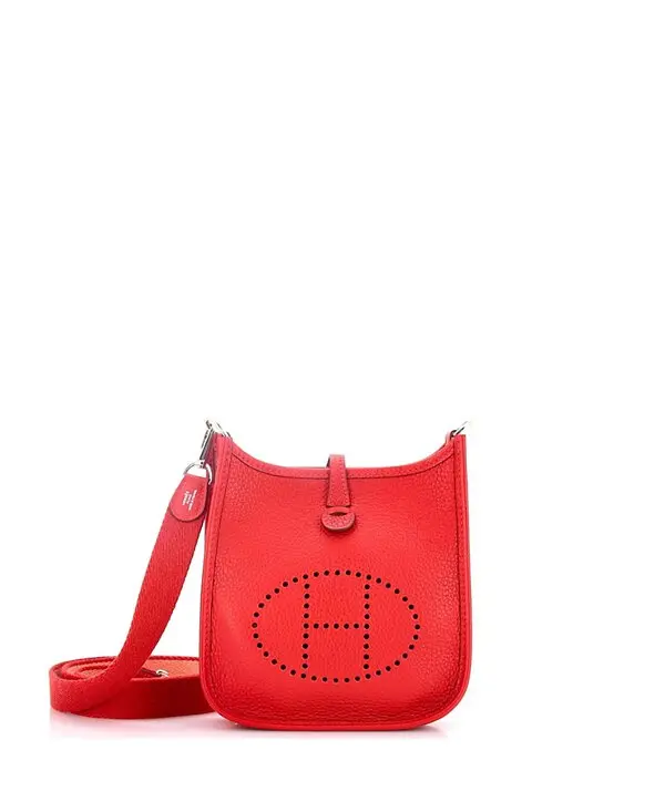 Hermès Tpm Evelyne Bag Gen Iii Clemence - Red