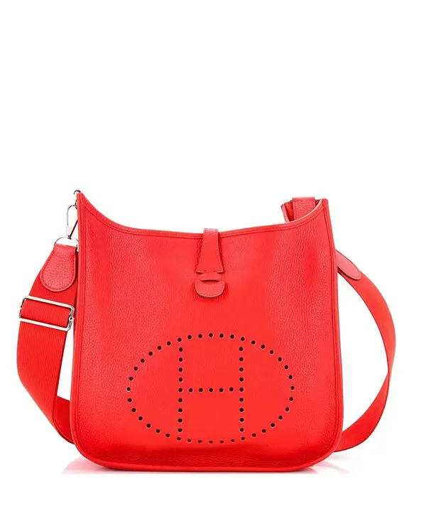 Hermès Pm Evelyne Bag Gen Iii Clemence - Red