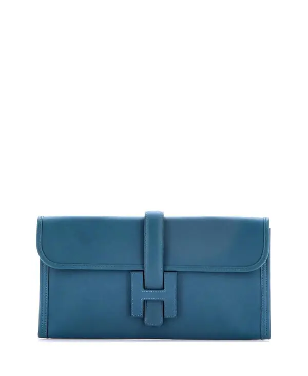 Hermès 29 Jige Elan Clutch - Blue