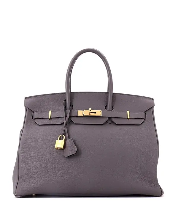 Hermès Birkin 35 Handbag - Etain