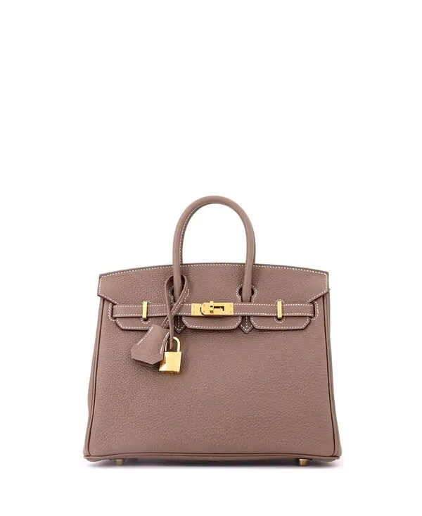 Hermès Birkin 25 Handbag With Gold Hardware - Etoupe