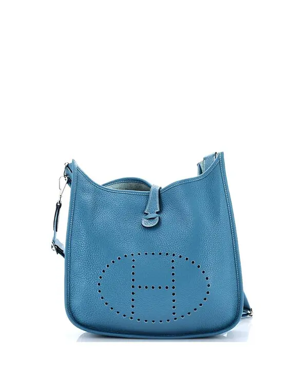 Hermès Pm Evelyne Bag Gen Iii Clemence - Blue