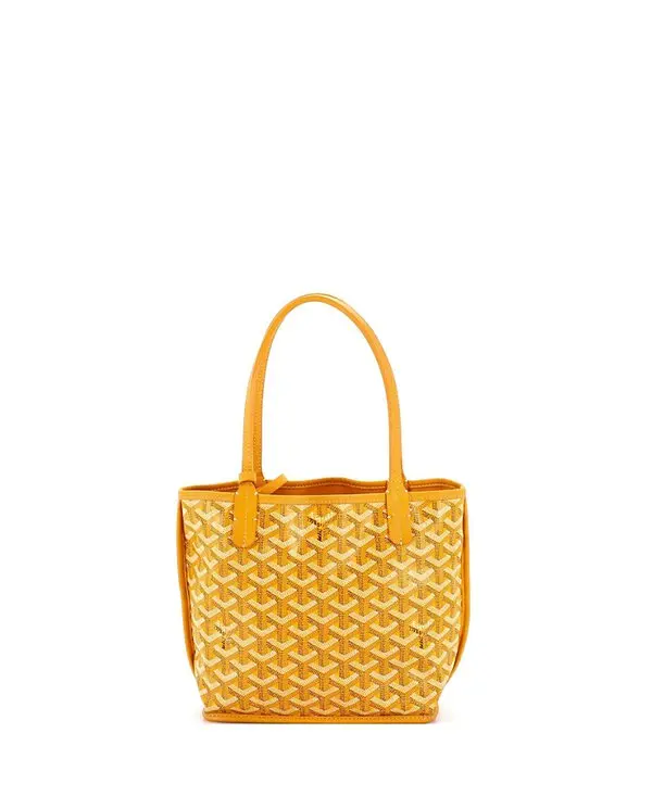 Goyard Mini Anjou Reversible Tote Coated Canvas - Yellow