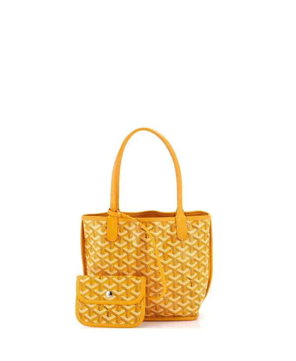 Goyard Mini Anjou Reversible Tote Coated Canvas - Yellow