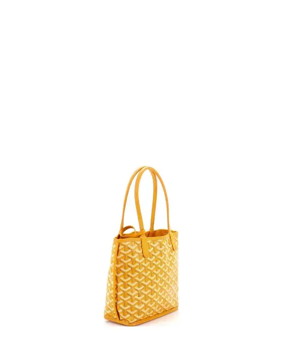 Goyard Mini Anjou Reversible Tote Coated Canvas - Yellow