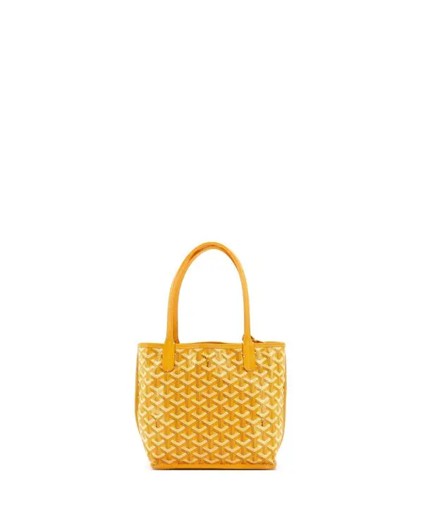Goyard Mini Anjou Reversible Tote Coated Canvas - Yellow