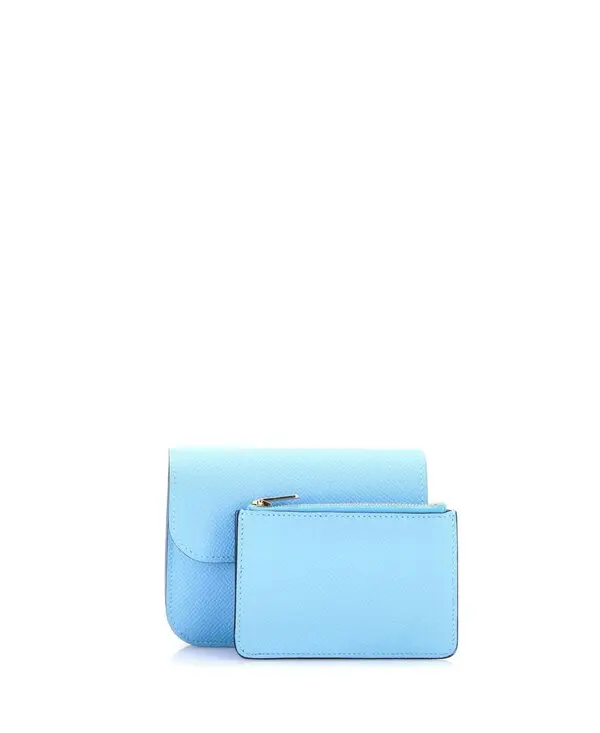 Hermès Constance Slim Wallet Epsom - Blue