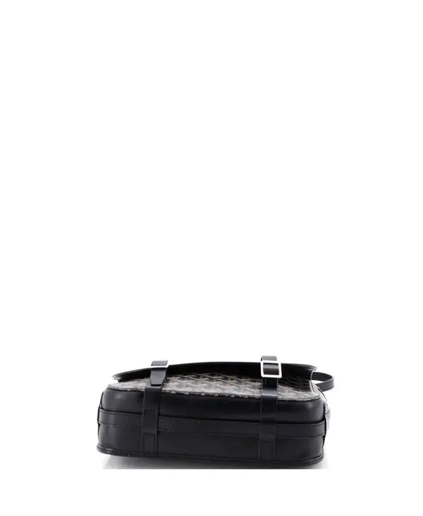 Goyard Mm Belvedere Messenger Bag Coated Canvas - Black