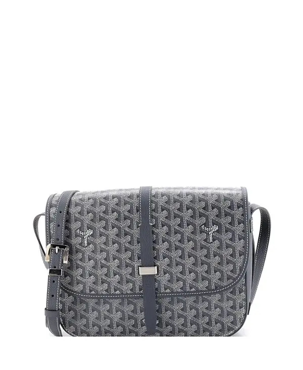Goyard Mm Belvedere Ii Messenger Bag Coated Canvas - Gray