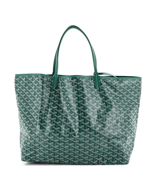 Goyard Gm Saint Louis Tote Coated Canvas - Green