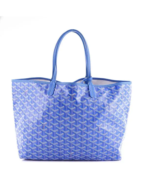 Goyard Pm Saint Louis Tote Coated Canvas - Blue
