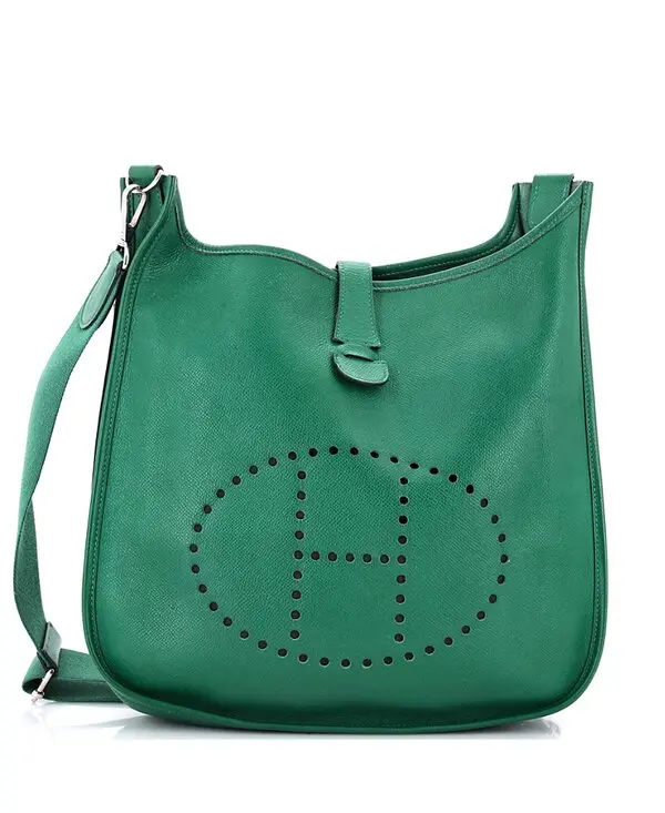 Hermès Gm Evelyne Bag Gen Iii Epsom - Green
