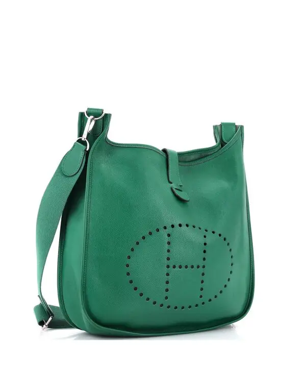 Hermès Gm Evelyne Bag Gen Iii Epsom - Green