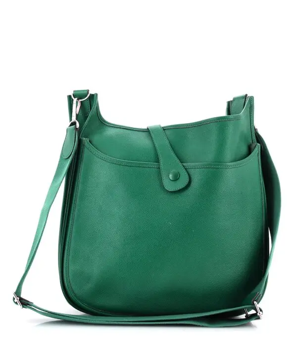 Hermès Gm Evelyne Bag Gen Iii Epsom - Green