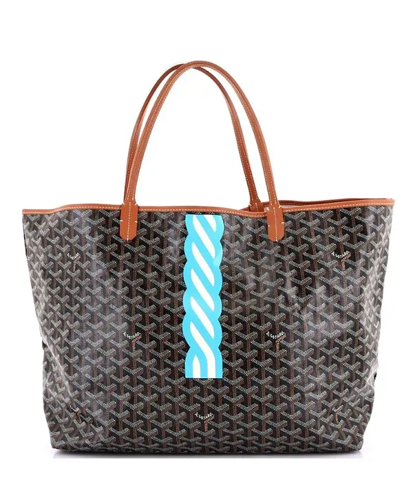 Goyard Gm Saint Louis Tote Printed Coated Canvas - Brown