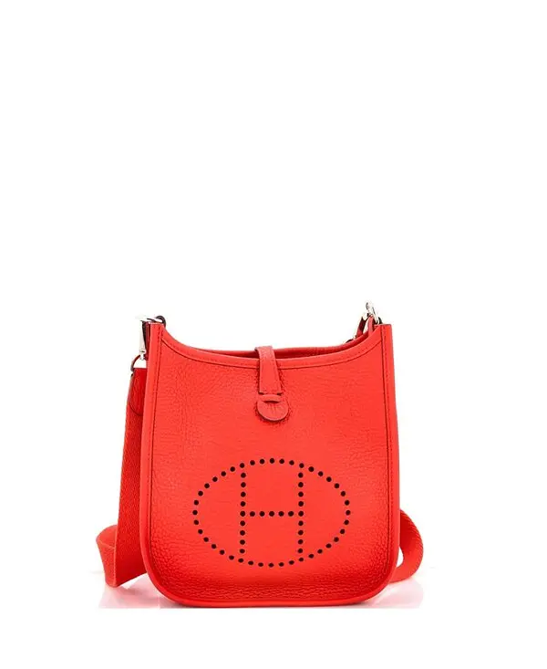 Hermès Tpm Evelyne Bag Gen Iii Clemence - Red