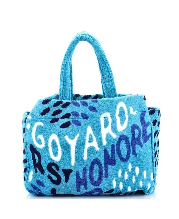 Goyard Pm Eponge Bag Printed Terry Cloth - Blue