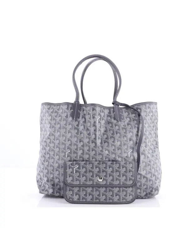 Goyard Saint Louis Pm Tote Coated Canvas - Gray