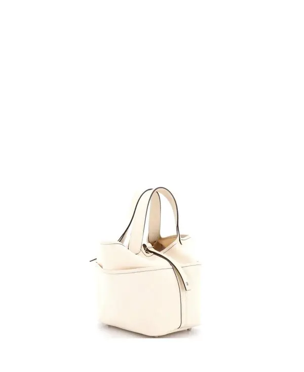 Hermès Pm Cargo Picotin Lock Bag Canvas And Swift