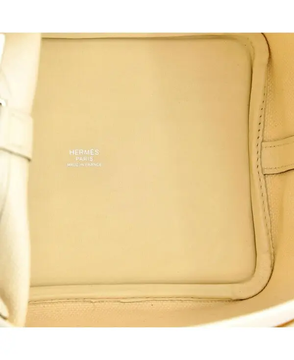 Hermès Pm Cargo Picotin Lock Bag Canvas And Swift