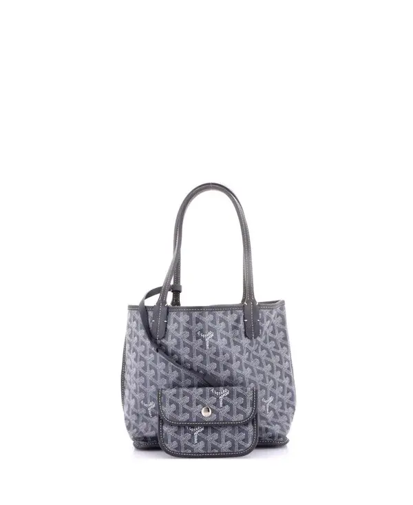 Goyard Mini Anjou Reversible Tote - Gray