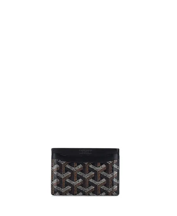 Goyard Saint Sulpice Card Holder Coated Canvas - Black