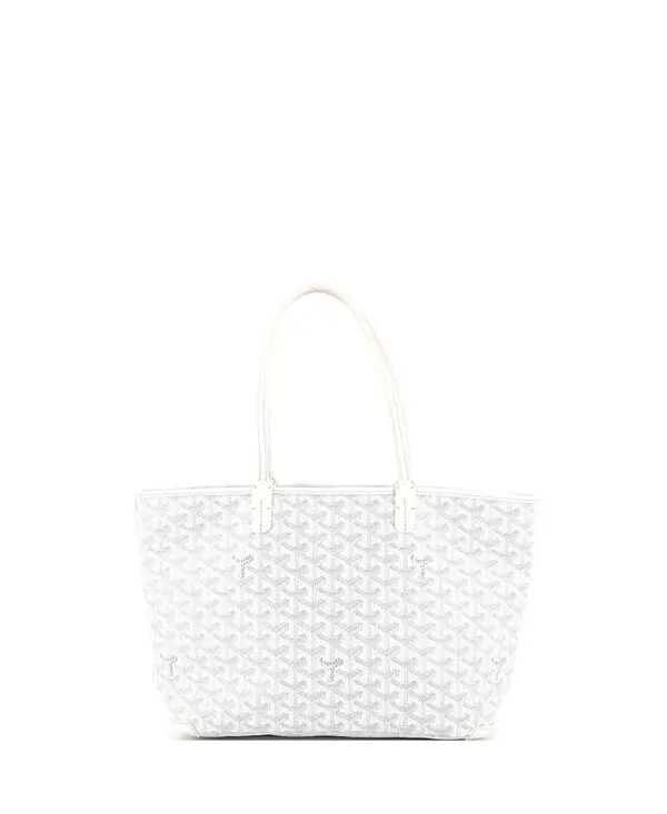 Goyard Pm Artois Tote Coated Canvas - White