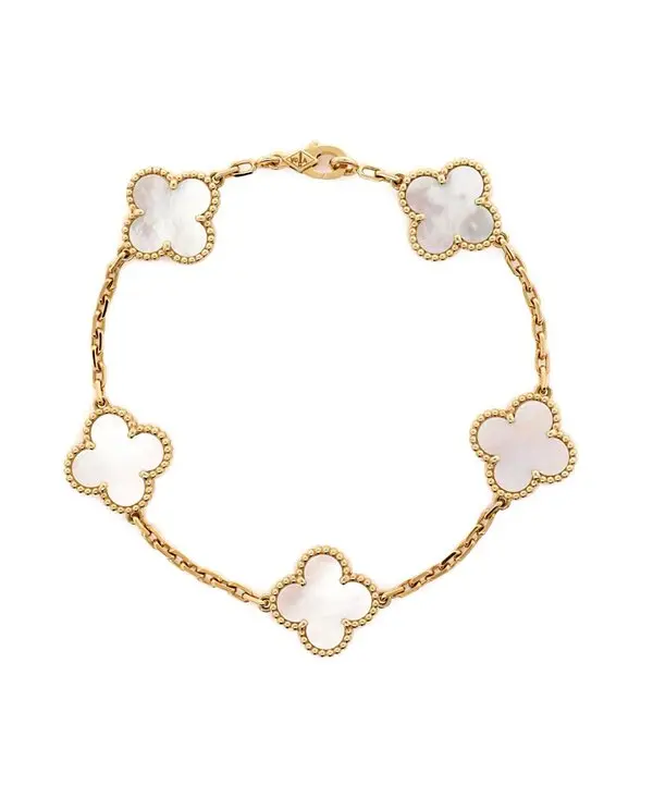 VAN CLEEF & ARPELS Vintage Alhambra 5 Motifs Bracelet - K Gold