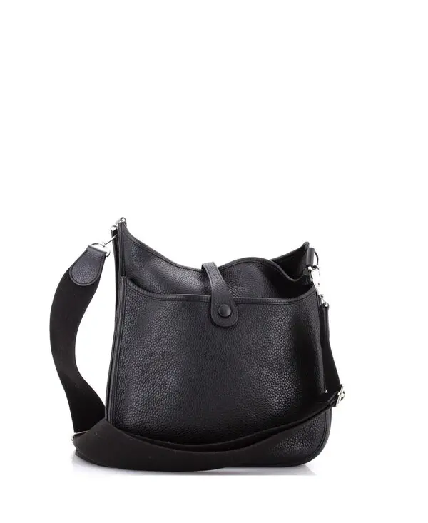 Hermès Pm Evelyne Bag Gen Iii Clemence - Black