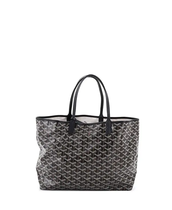Goyard Pm Saint Louis Tote Printed Coated Canvas - Black