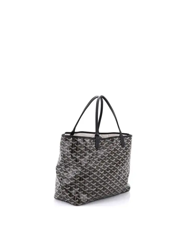 Goyard Saint Louis Pm Tote Printed Coated Canvas - Black