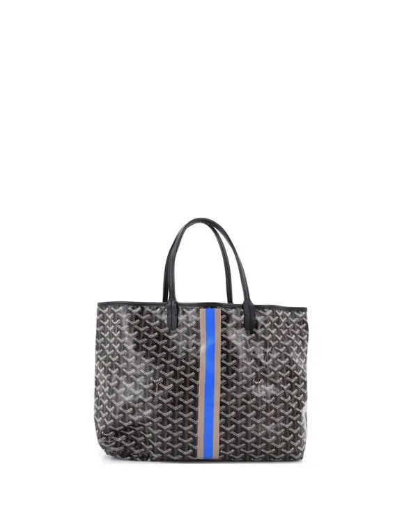 Goyard Saint Louis Pm Tote Printed Coated Canvas - Black