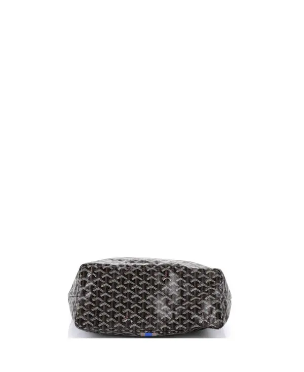 Goyard Saint Louis Pm Tote Printed Coated Canvas - Black