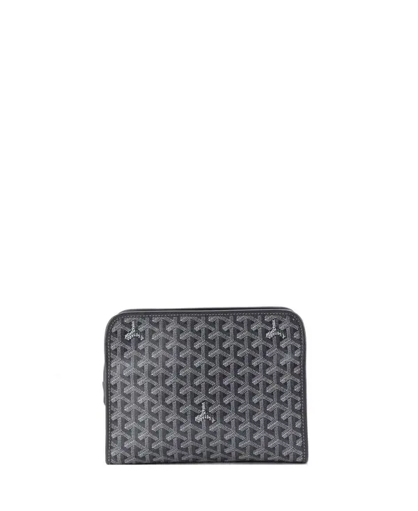 Goyard Jouvence Mm Toiletry Pouch Coated Canvas - Gray