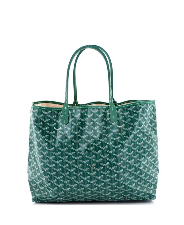 Goyard Pm Saint Louis Tote Coated Canvas - Green