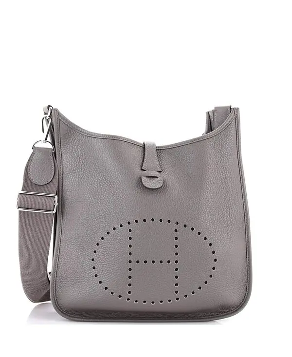 Hermès Pm Evelyne Bag Gen Iii Clemence - Gray