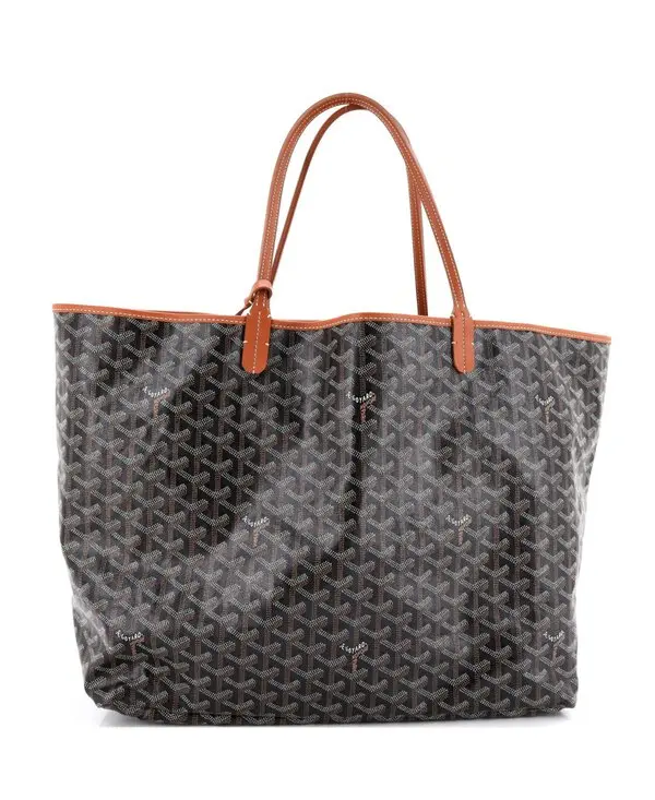 Goyard Gm Saint Louis Tote Coated Canvas - Black