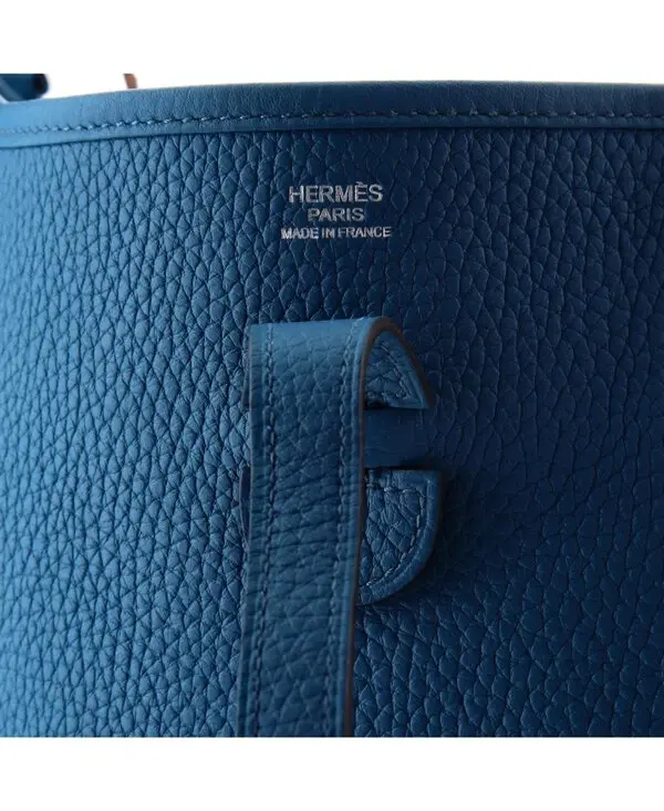 Hermès Evelyne Pm Bag Gen Iii Clemence - Blue