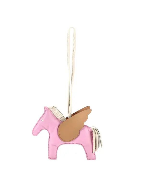 Hermès Pegase Rodeo Bag Charm - Pink/ Natural/ Pink