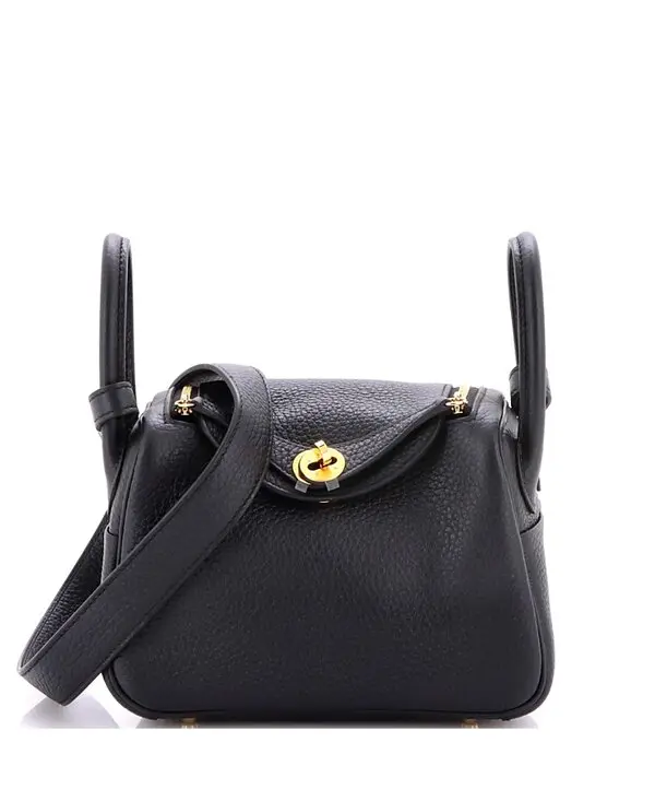 Hermès Mini Lindy Bag Clemence - Black