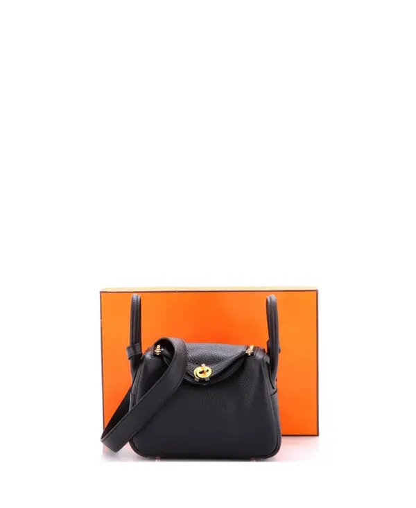 Hermès Mini Lindy Bag Clemence - Black
