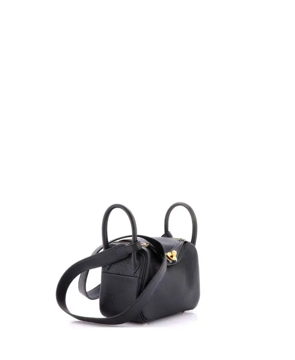 Hermès Mini Lindy Bag Clemence - Black