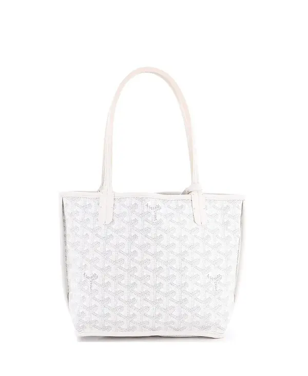 Goyard Mini Anjou Reversible Tote Coated Canvas - White