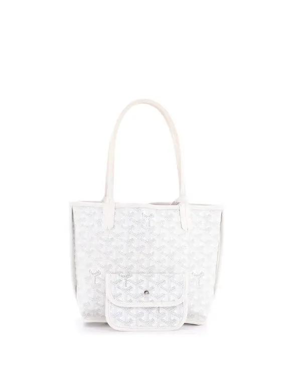 Goyard Mini Anjou Reversible Tote - White