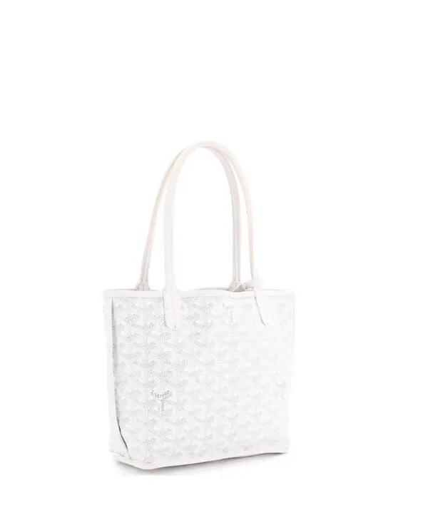 Goyard Mini Anjou Reversible Tote - White