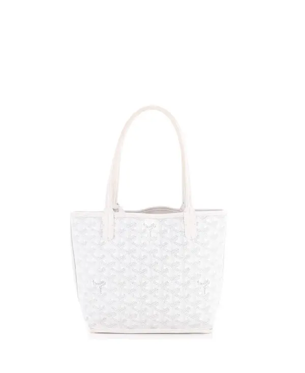 Goyard Mini Anjou Reversible Tote - White