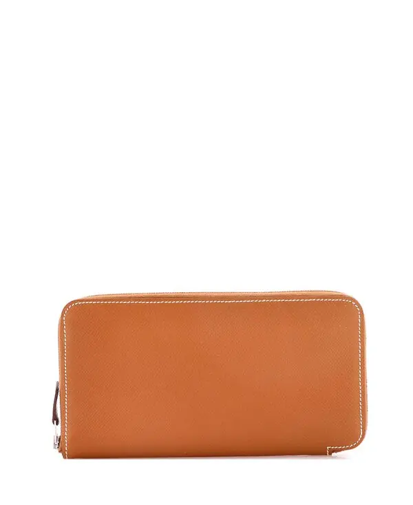 Hermès Long Azap Zip Around Wallet Silk'in Epsom - Brown