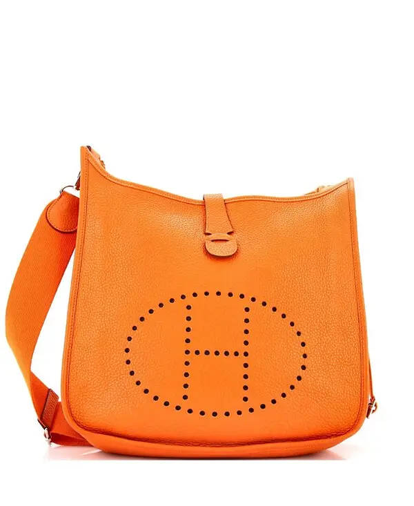 Hermès Gm Evelyne Bag Gen Iii Clemence - Orange