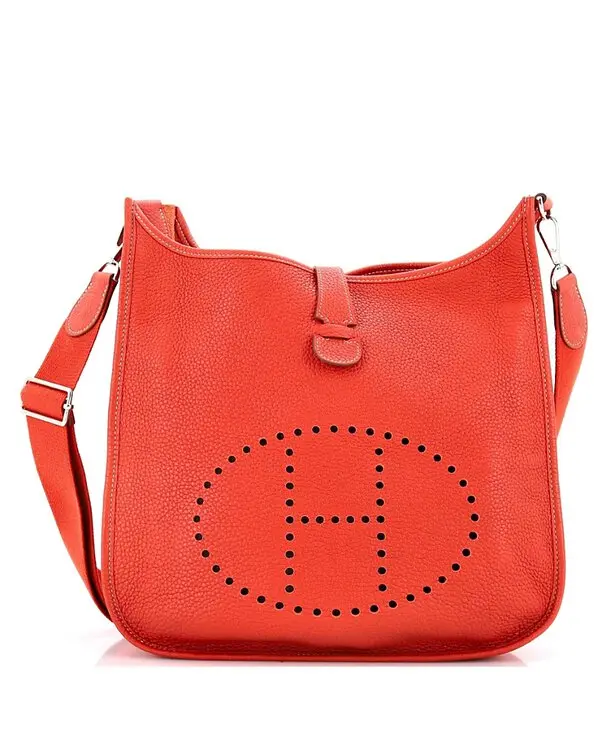 Hermès Gm Evelyne Bag Gen Iii Clemence - Orange